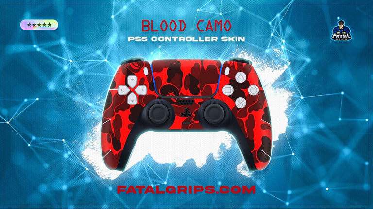 Blood Camo PS5 Controller Skin – Fatal Grips