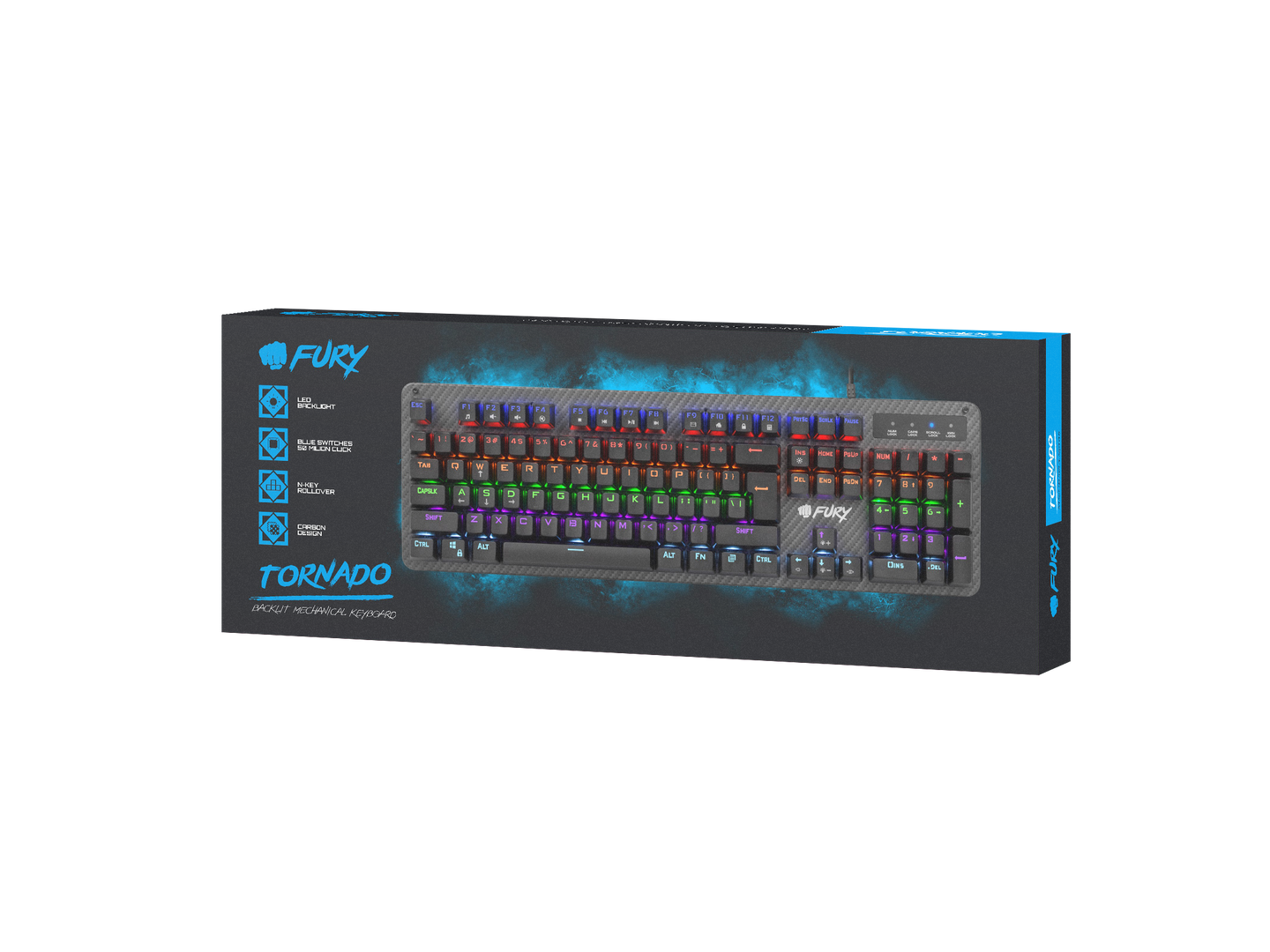 Fury Tornado: Mechanical Gaming Keyboard – Fatal Grips