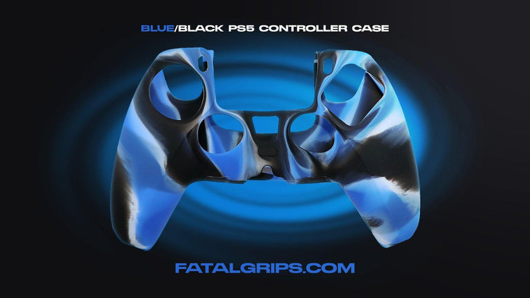 Deep Blue/Black PS5 Controller Case – Fatal Grips